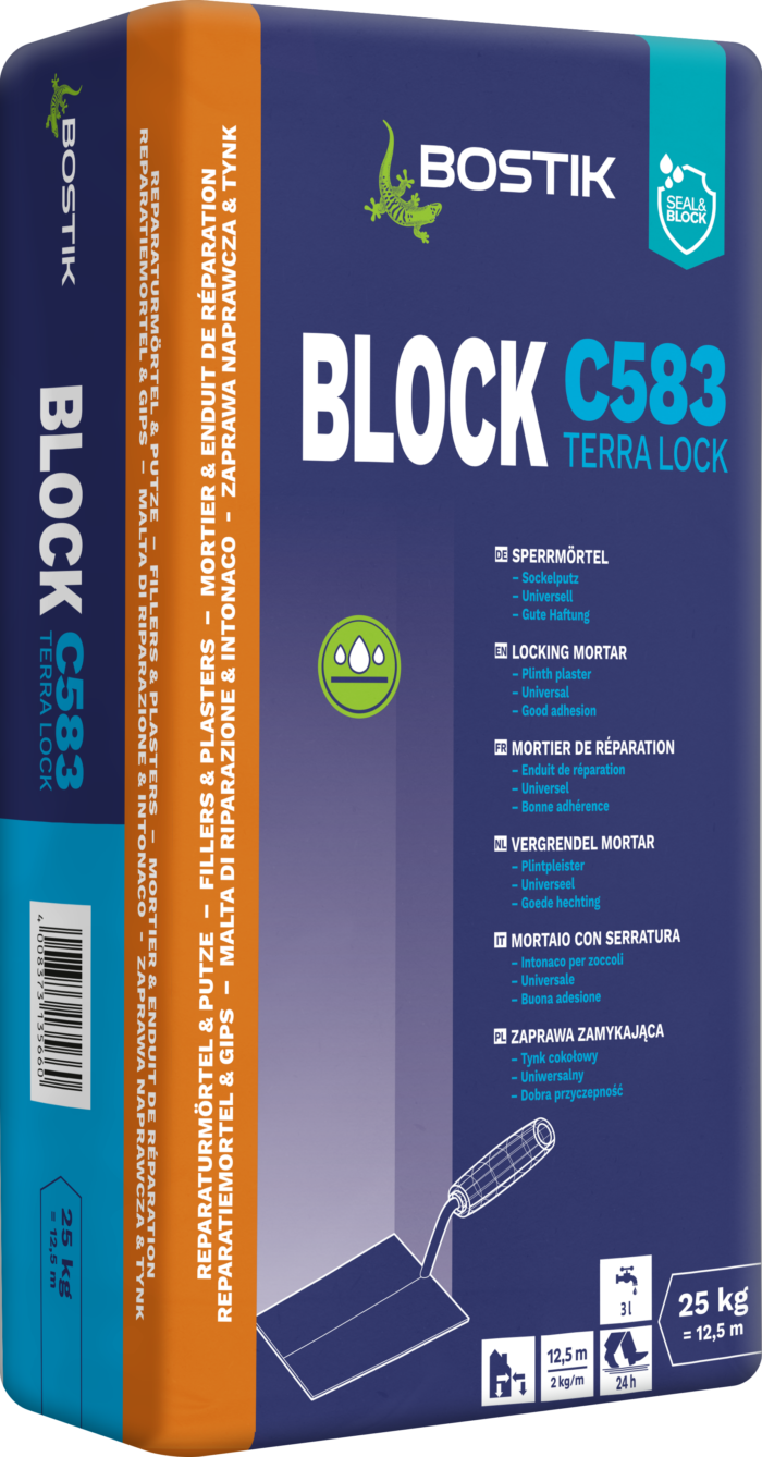 BOSTIK BLOCK C583 TERRA LOCK (Sperrmortel) - zaprawa naprawcza - SANIER™